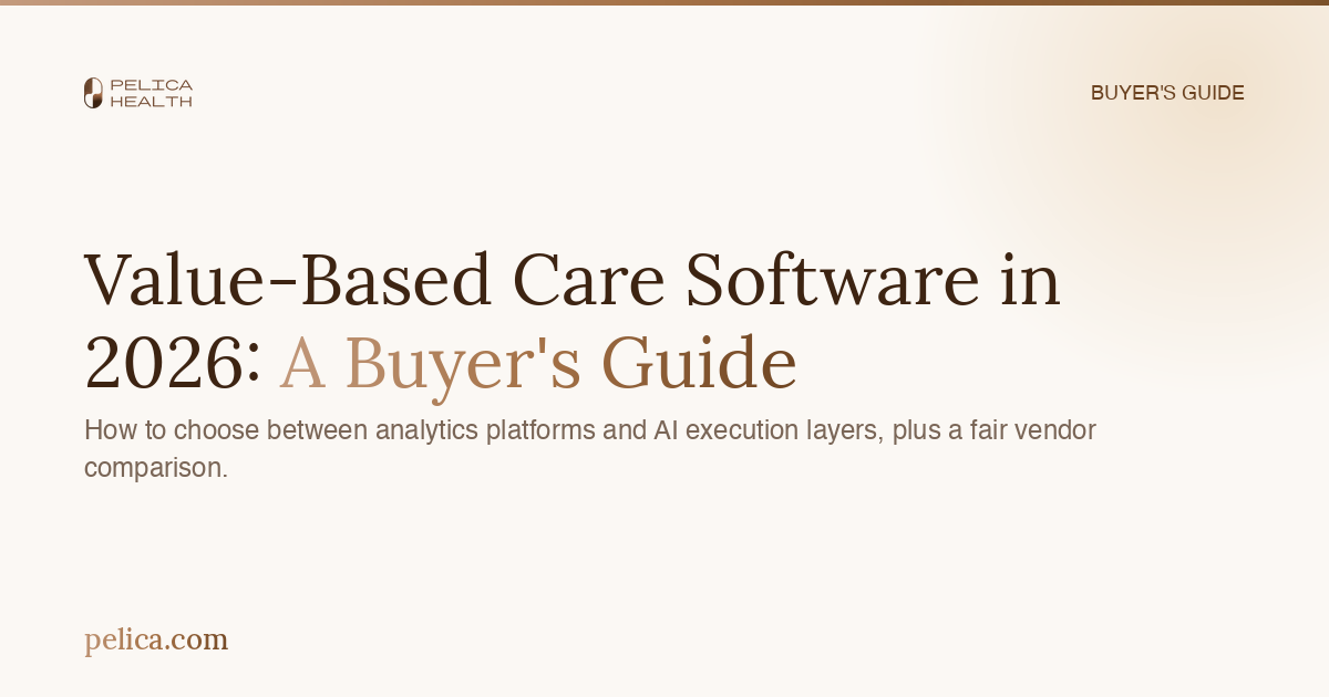 Value-Based Care Software: 2026 Buyer's Guide | Pelica